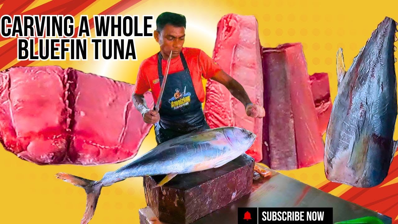 Carving A Whole Bluefin Tuna - YouTube