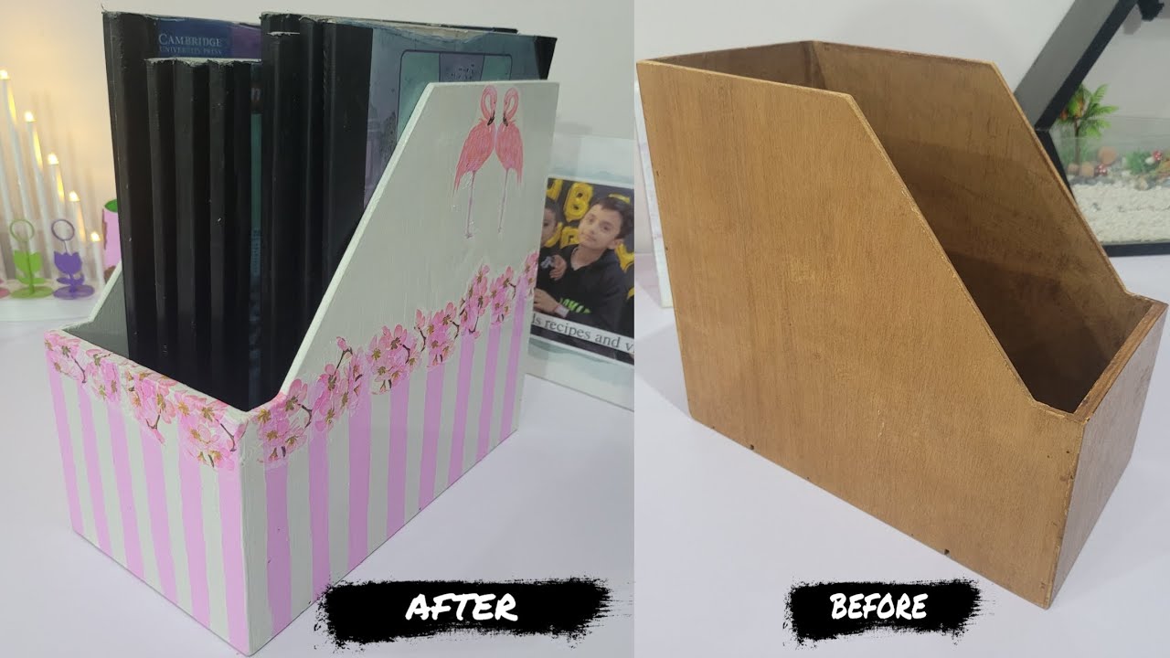 Old book rack makeover ||diy transition||best out of waste||Decoupage ...