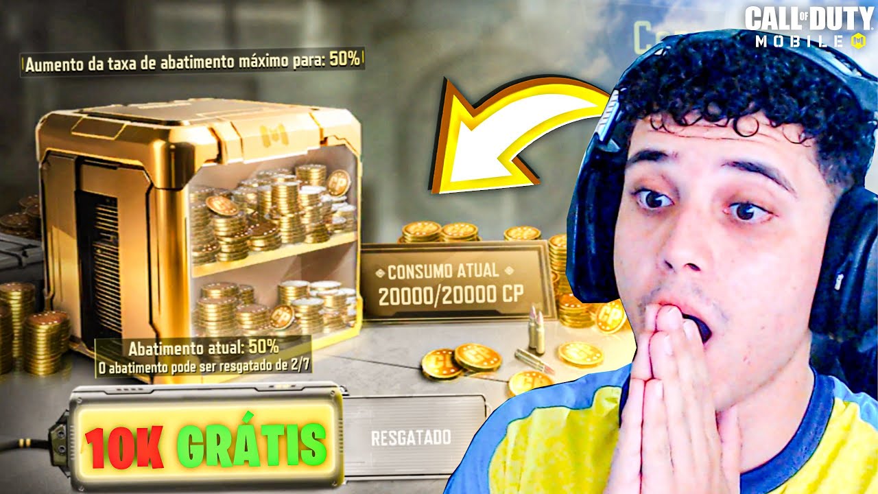 Resgatei 10 MIL CPs de "GRAÇA" nesse NOVO EVENTO do COD MOBILE ...