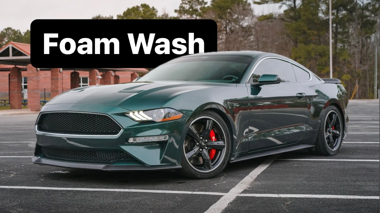 Foam Wash - Ford Mustang Bullitt | Auto Detailing - YouTube