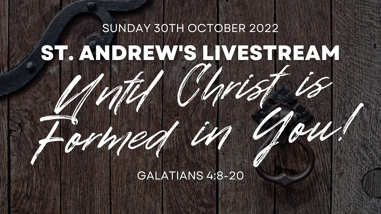 St. Andrew's Livestream - 30th October 2022 - YouTube