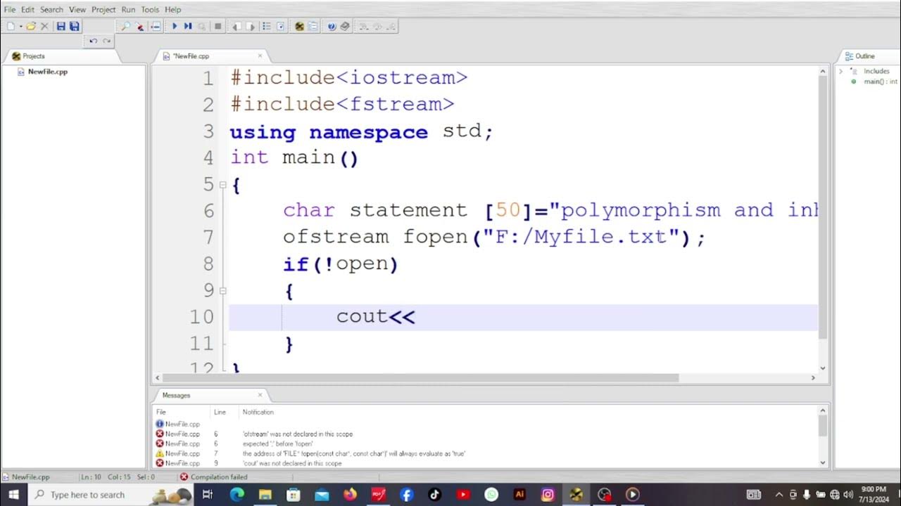 PART 2:OOP C++ FileStream KNEC REVISION#programming #coding - YouTube