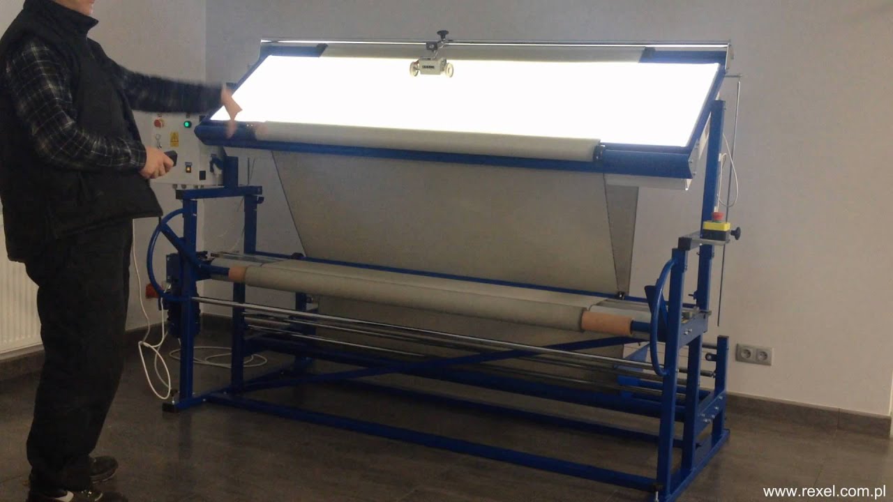Machine pour contrôle de tissus REXEL PP-1/S - YouTube