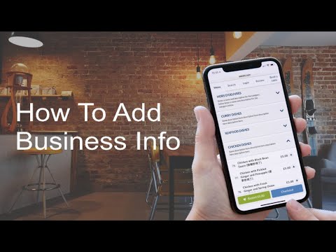 How To Add Business Info | XE Eats