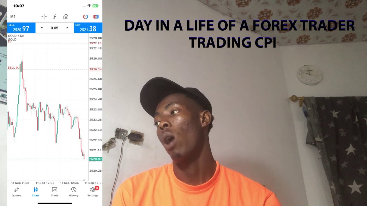 DAY IN A LIFE OF A FOREX TRADER TRADING CPI - YouTube