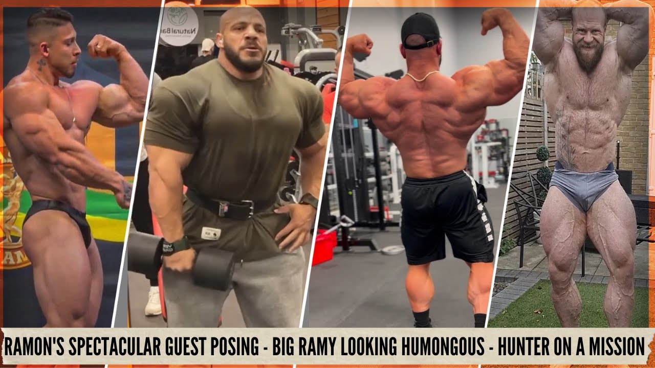 Big Ramy looking humongous - Hunter Labrada's plan is working +James 20 ...