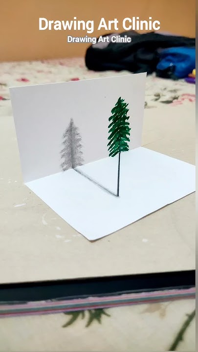 3D Tree Drawing #3d #3dart #3ddrawing #drawing #tree #drawingartclinic ...