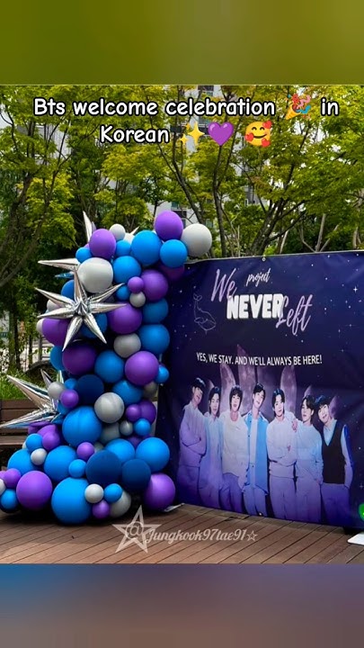 BTS welcome celebration🥳in Korea 💜🥰#btsshort #jungkook #taehyung #jimin ...
