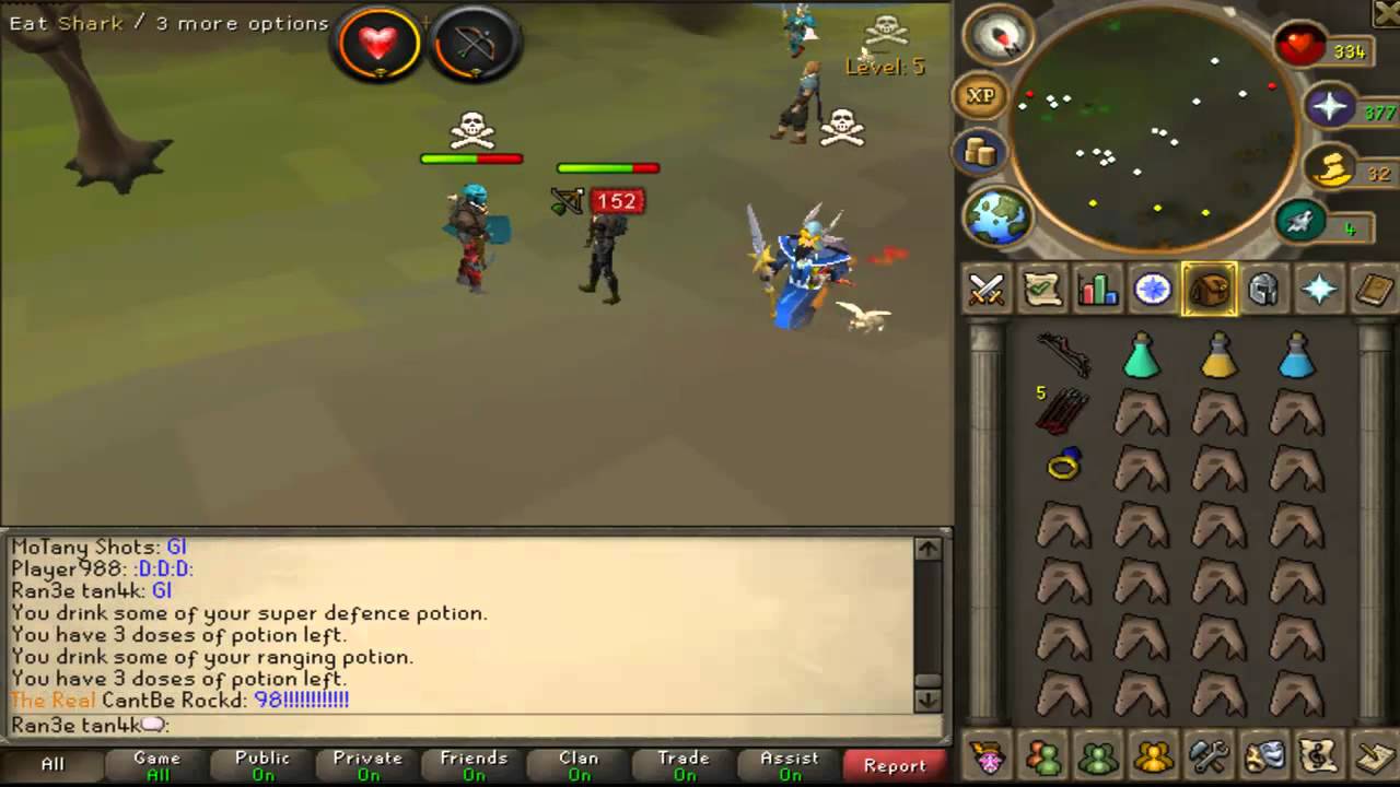 Runescape Range Tank Pking With commentary. - YouTube