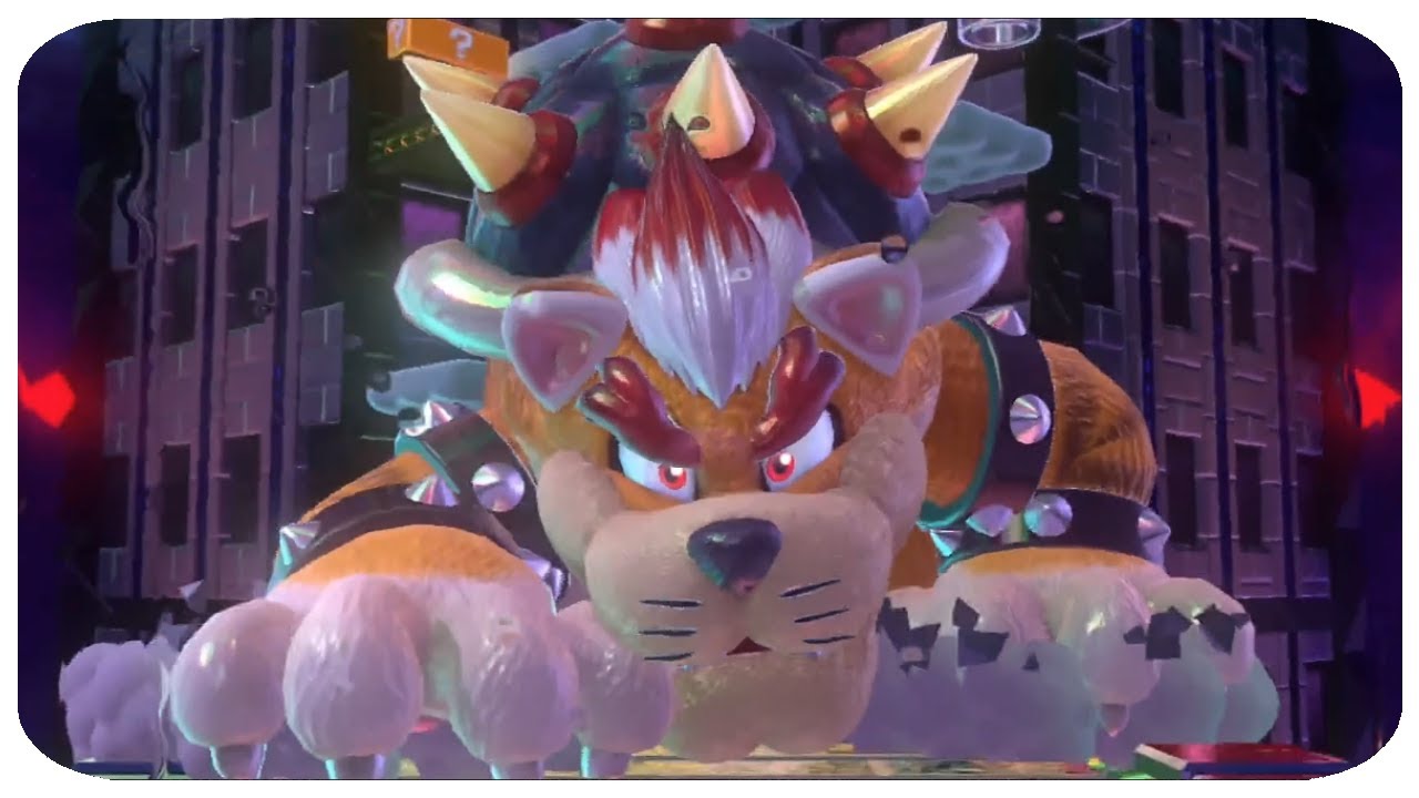 Super Mario 3D World - Final Boss - Meowser + Ending - YouTube