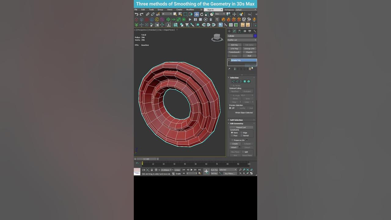 Three Methods for Smoothing Geometry in 3Ds Max #shorts #3dsmax #tips #SmoothingGeometry - YouTube