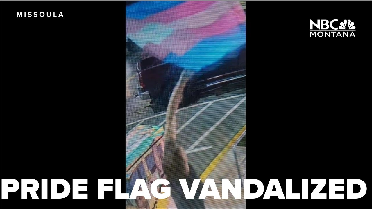 Pride flags vandalized outside Missoula business - YouTube