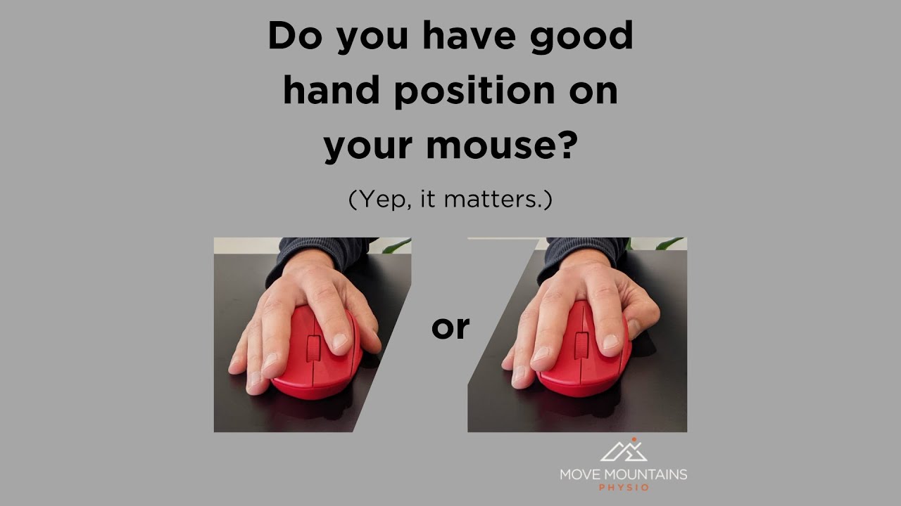 Good hand position on the mouse. - YouTube