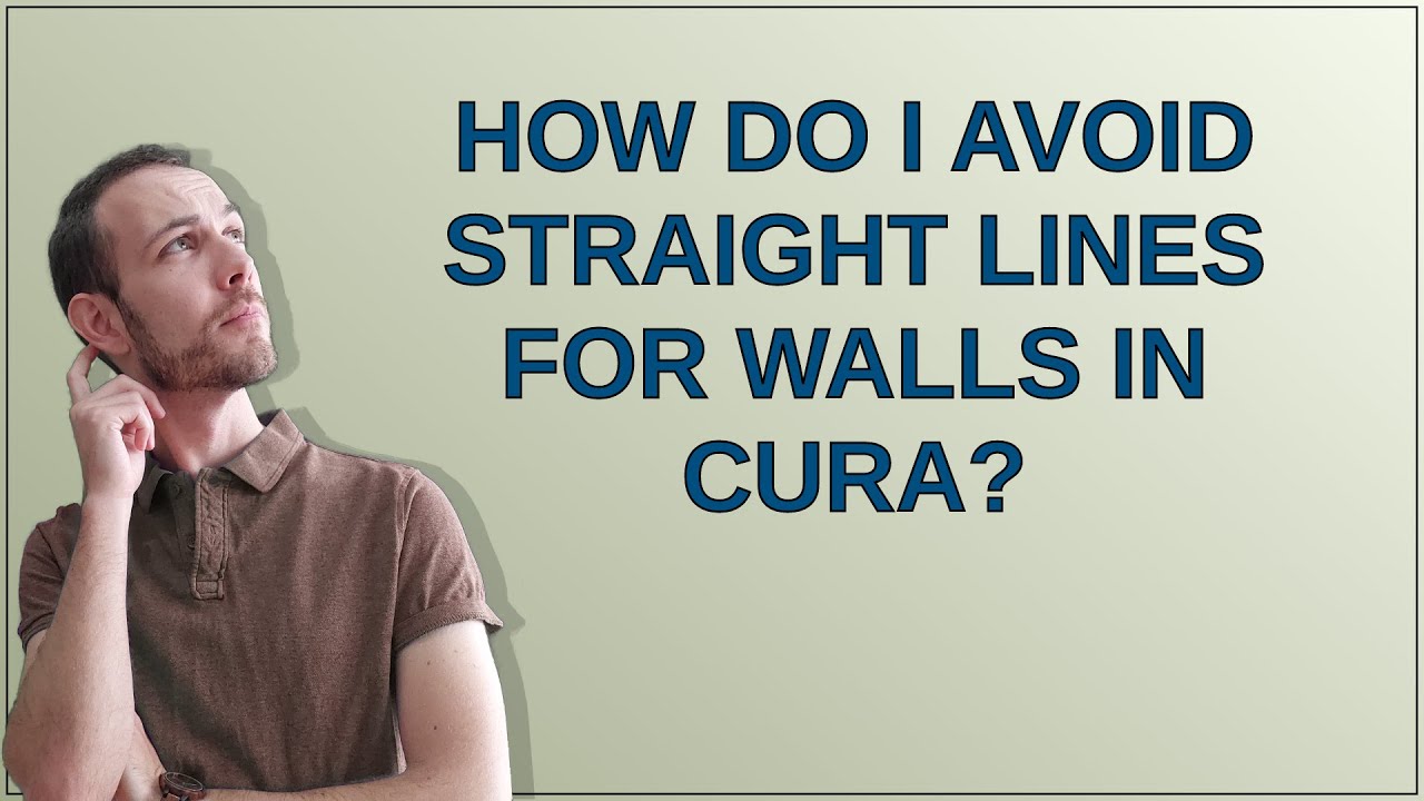 How do I avoid straight lines for walls in Cura? - YouTube
