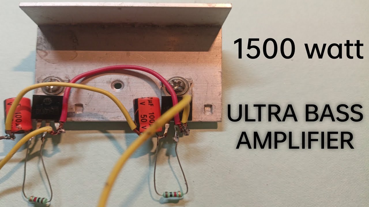 Ultra Powerful Bass Amplifier / 13005 Transistor No IC - YouTube