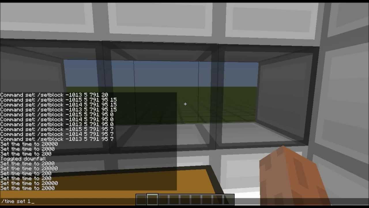 Minecraft CMD Block Creation: Transition Glass, colors depends on ...