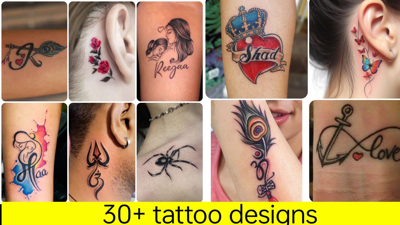 30+ cool tattoo designs | tattoo design | tattoo design drawing - YouTube