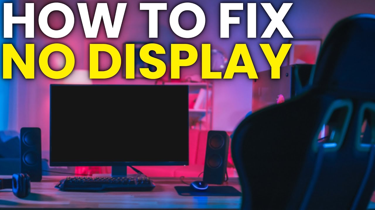 Monitor not displaying - Easy Fixes - YouTube