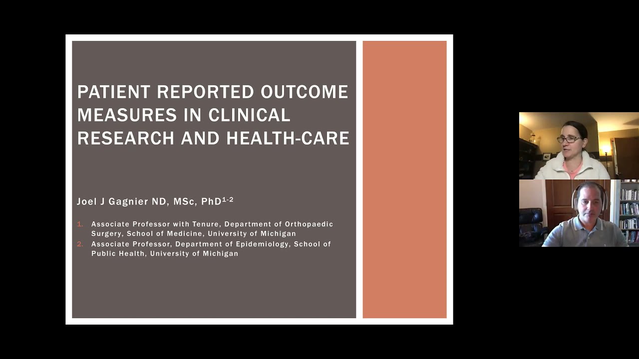 Choosing patient reported outcomes measures for improving patient ...