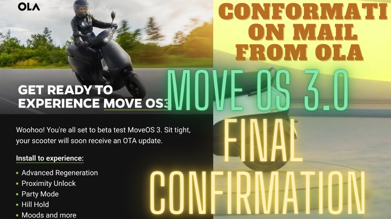 CONFORMATION MAIL FOR MOVE OS 3.0 | MOVE OS 3.0 | FINAL MAIL. BETA ...