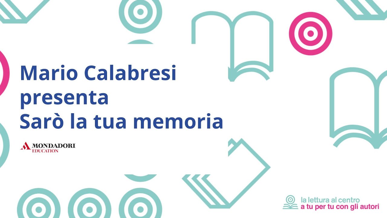 Mario Calabresi presenta "Sarò la tua memoria" - YouTube