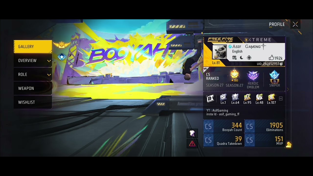 ASIF GAMING UID 282852953☠️☠️ - YouTube