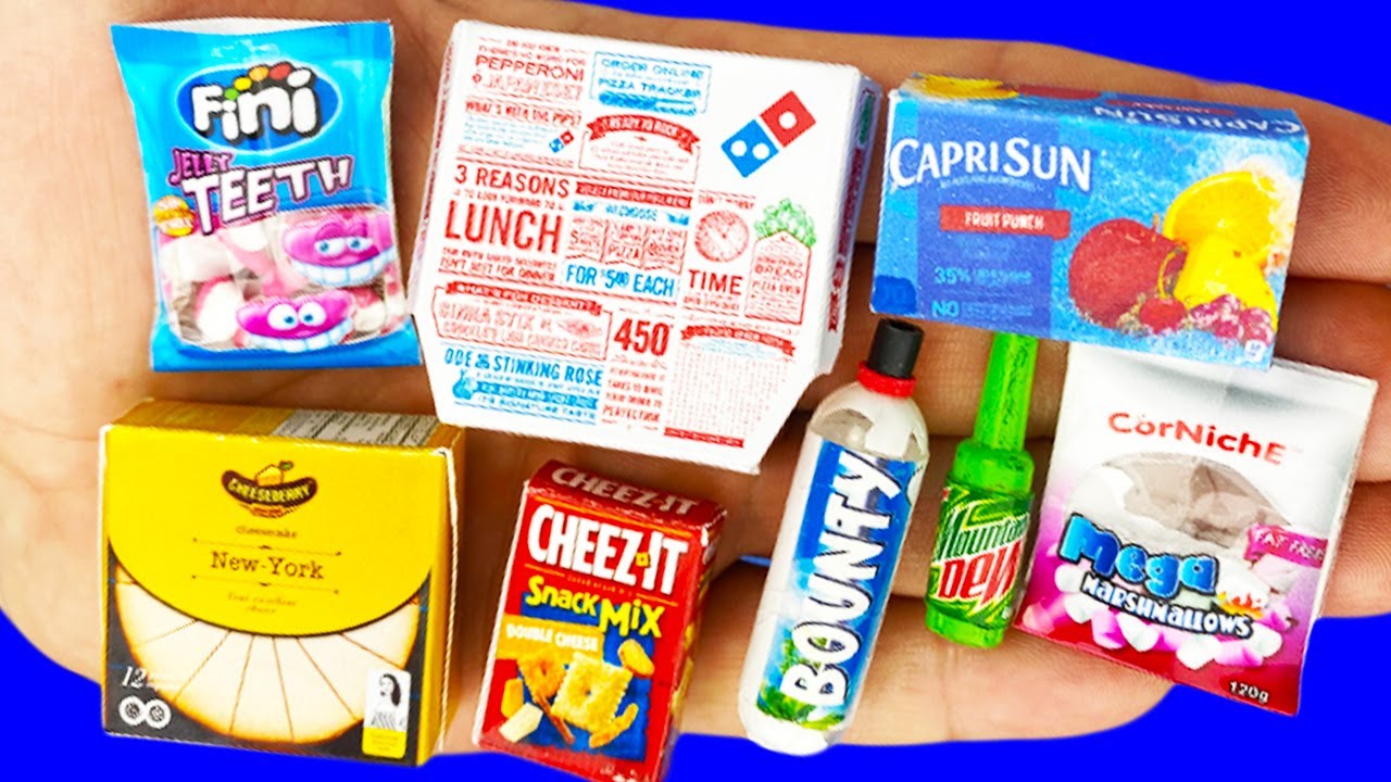 20 DIY IDEAS FOR BARBIE : MINIATURE FOOD, REALISTIC HACKS AND CRAFTS ...