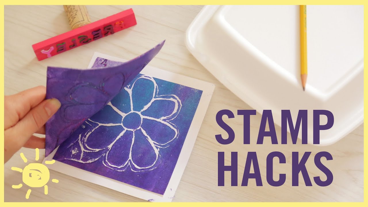 PLAY | 3 DIY Stamp Art Hacks! - YouTube