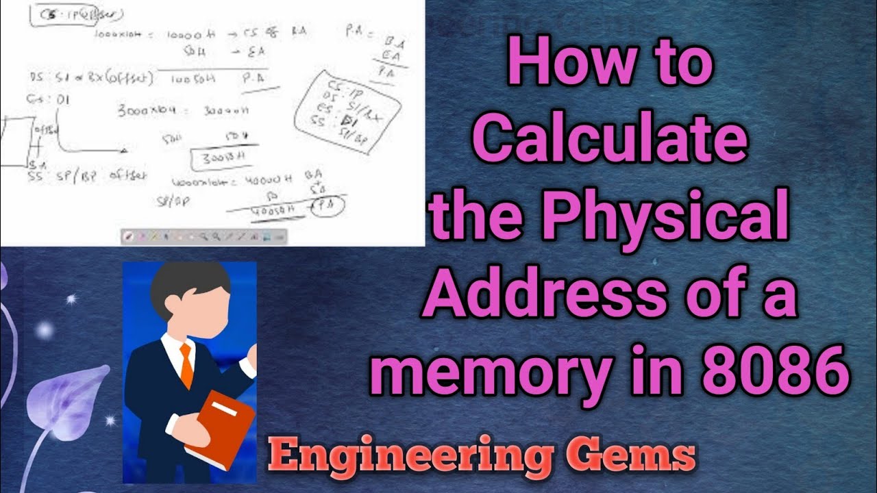 Calculation of Physical address in 8086 in TELUGU |Engineering Gems ...