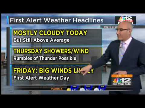 WWBT weather app promotion example - YouTube