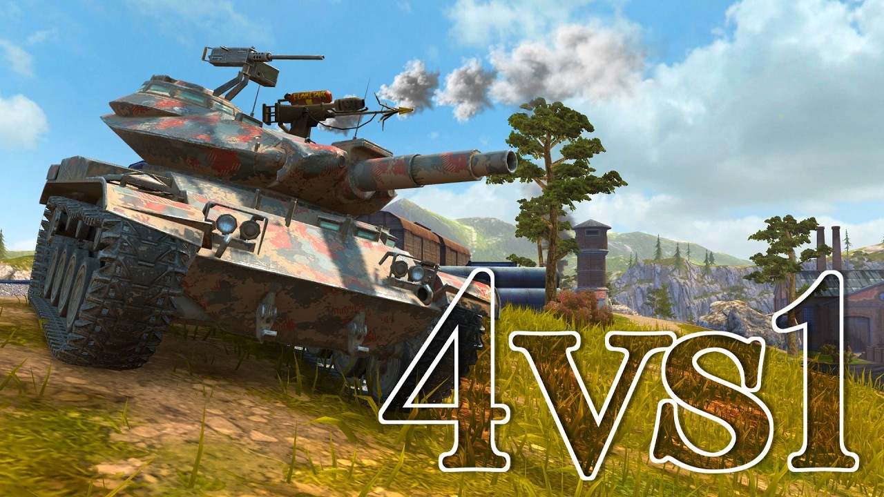 4 Tanks VS T49【WotB】 - YouTube
