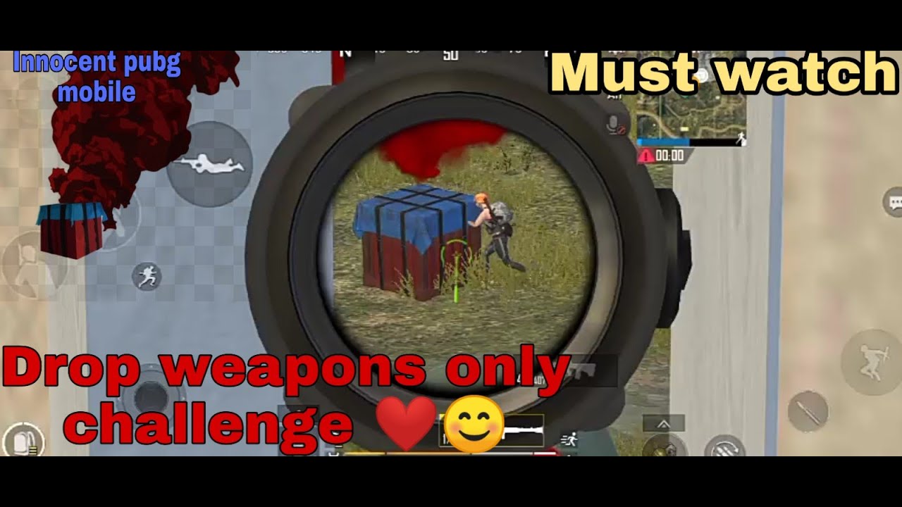 Drop weapon only challenge in pubg mobile lite 😊 ️ only drop weapons ...