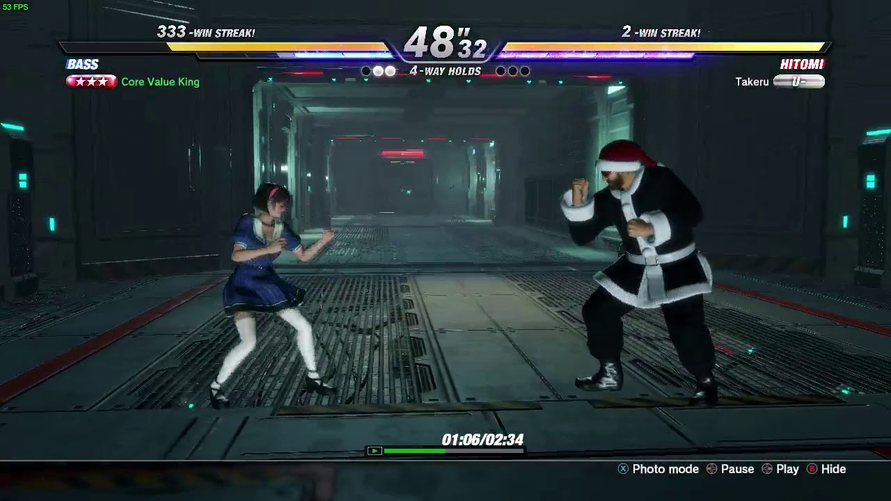 DOA6 Bass vs no core value noob hitomi 1 - YouTube