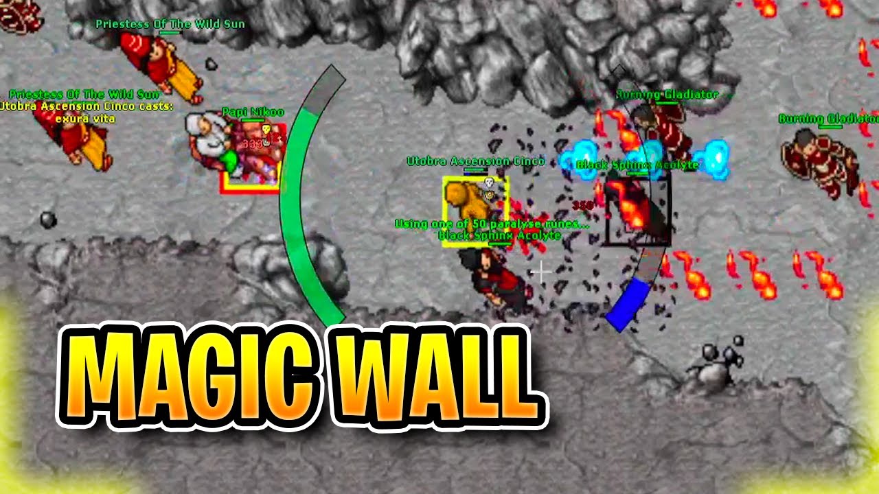 Renanzeraxdd Magic Wall na hora certa e Aula do Valonne - Tibia # ...