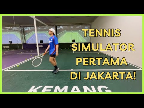 Main SENDIRIAN di SIMULATOR TENNIS PERTAMA DI JAKARTA - YouTube