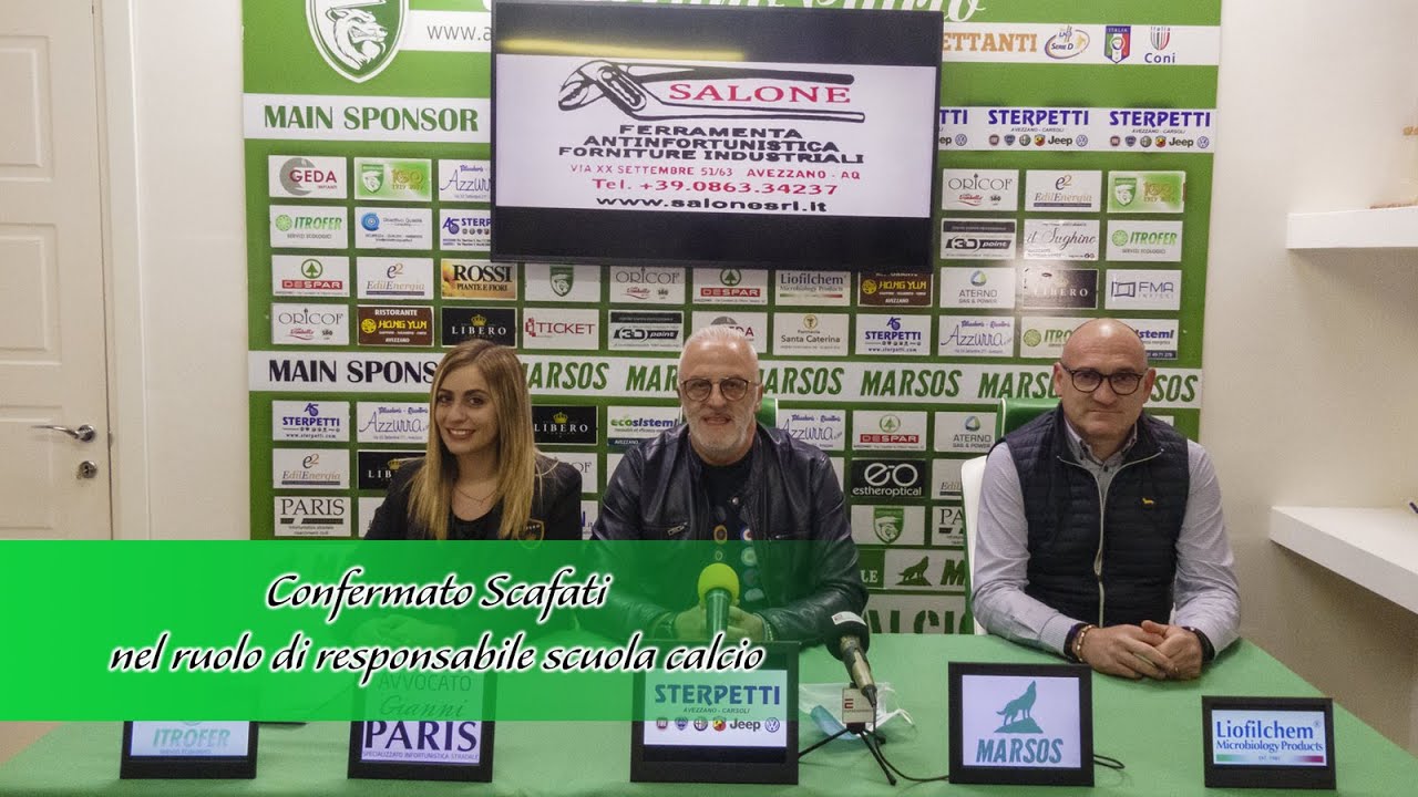 Confermato Scafati nel ruolo di responsabile scuola calcio - YouTube