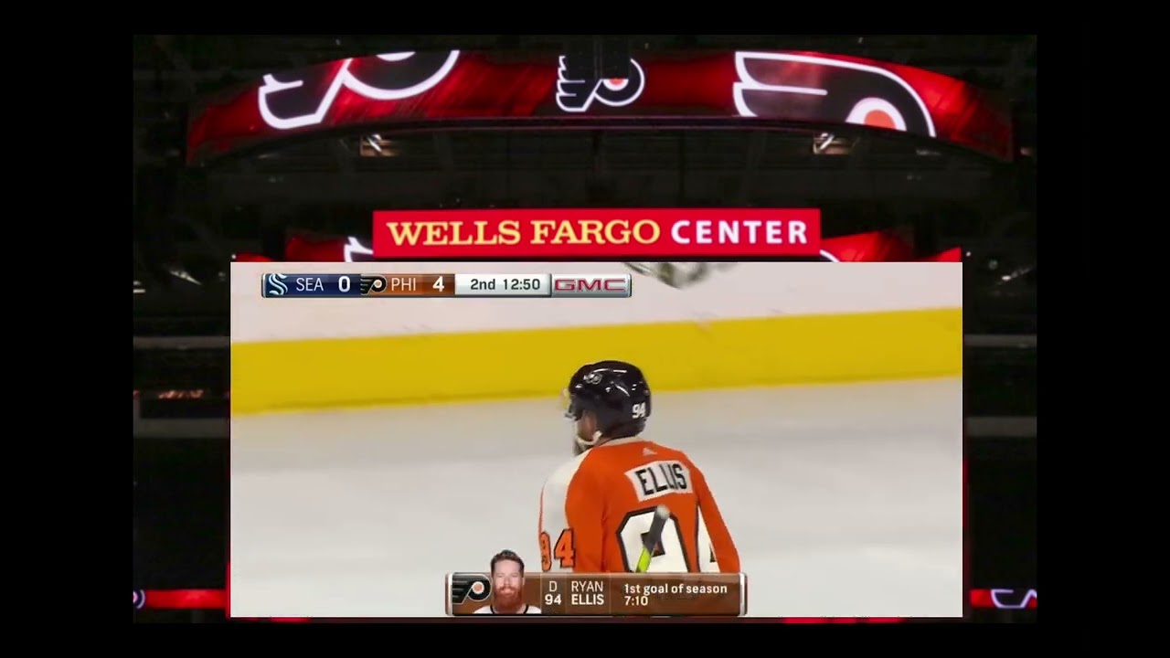 Philadelphia flyers scoreboard goal horn 2022-23 (Ryan Ellis goal ...