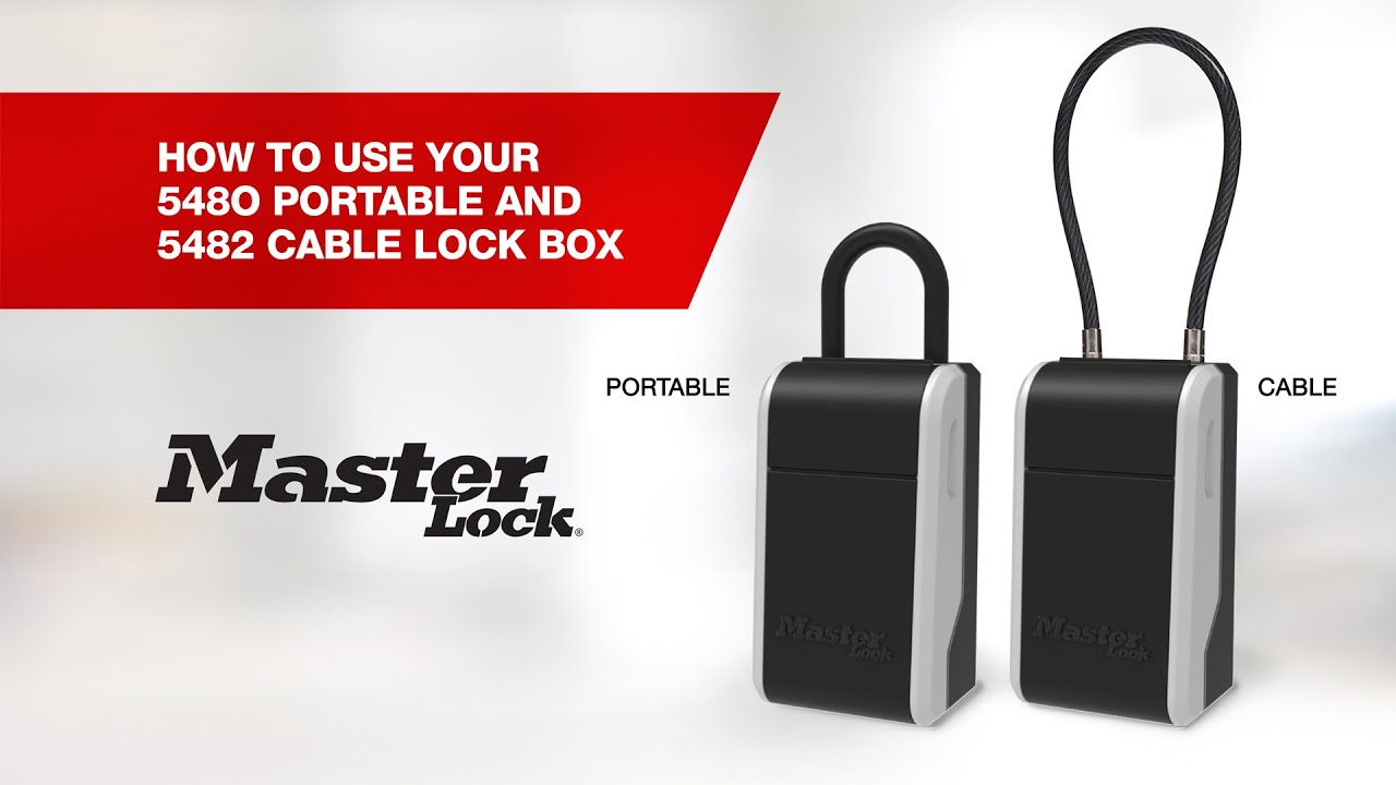 Operating the Master Lock 5480 & 5482 Lock Boxes - YouTube