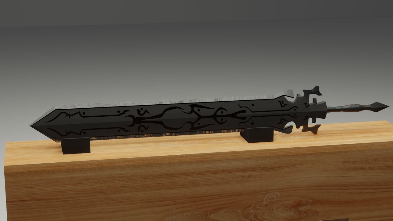 Crypt blade from deepwoken recreated in blender - YouTube