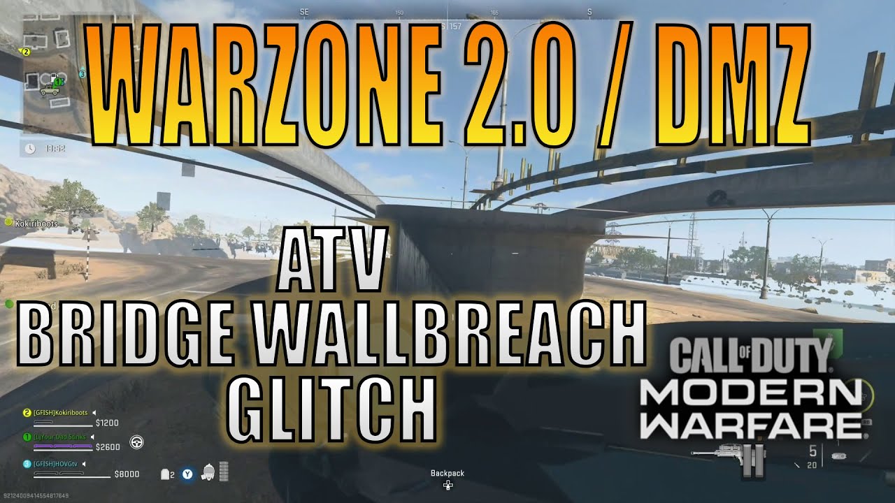 *NEW* Solo/Team ATV Wallbreach Glitch Under Bridge - COD: Modern ...