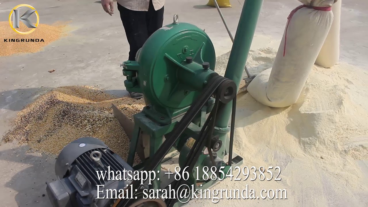 Electric motor grain grinding machine/maize milling machine/disk mill ...