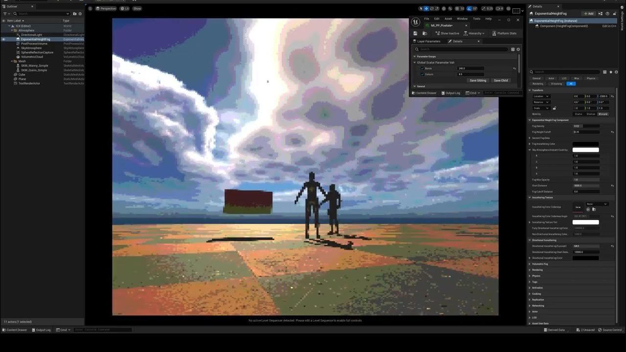 UE5.1 Pixelation Post-Process Filter - YouTube