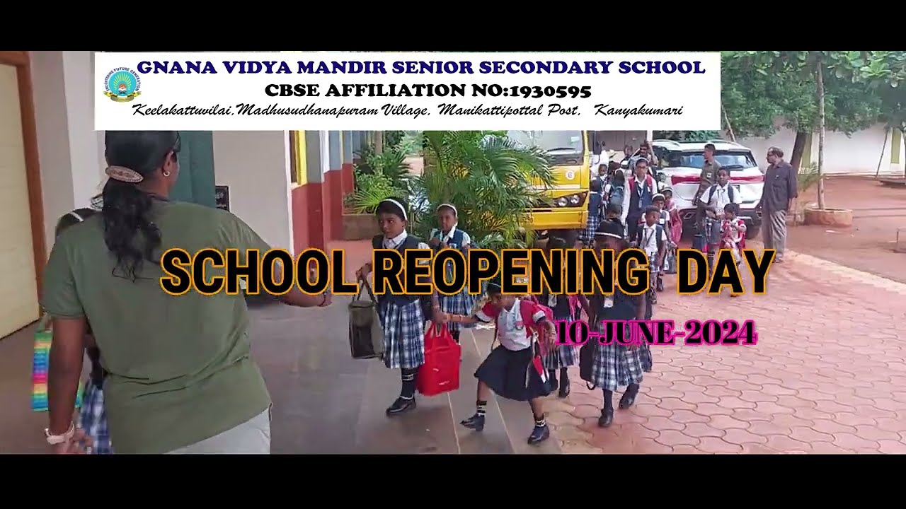 School Reopening Day-2024- GVM - YouTube