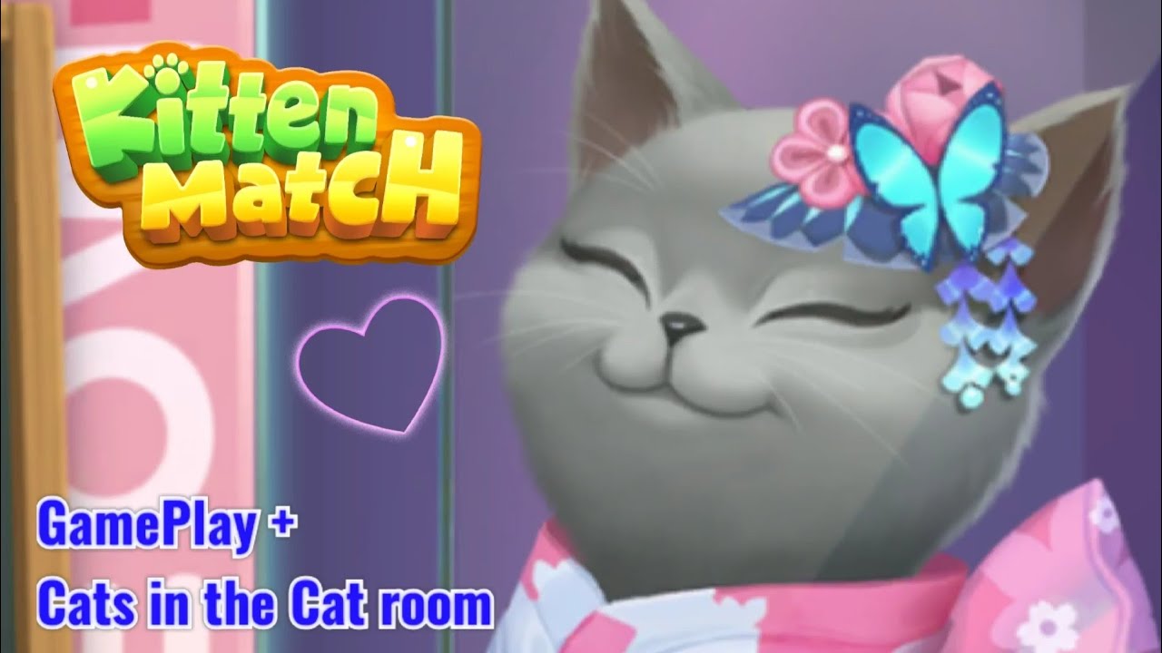Kitten Match GamePlay from Lv.3166 with Cats animation / パズにゃんをステージ3166 ...
