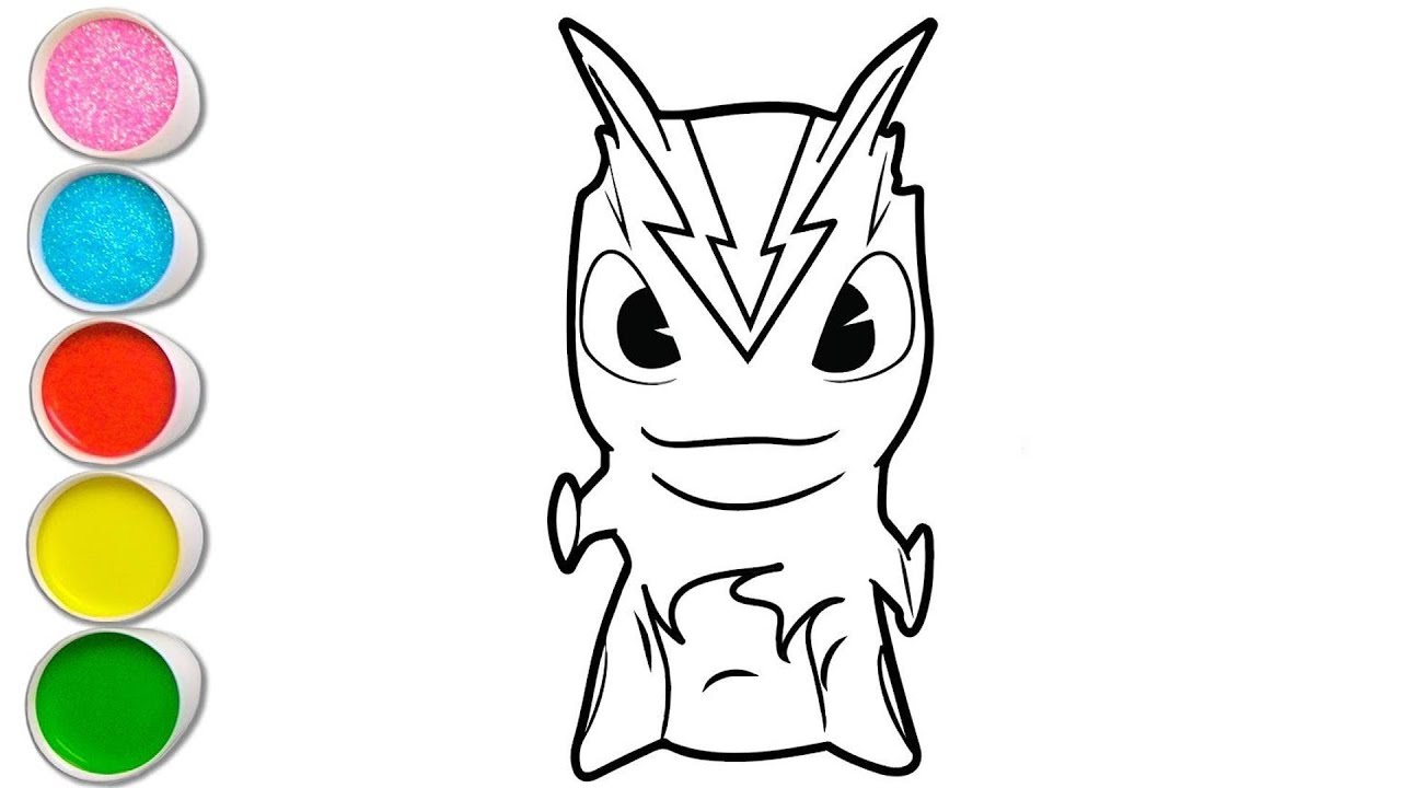 Cute Burpy Slugterra Drawing for kids, Painting & Coloring for kids ...