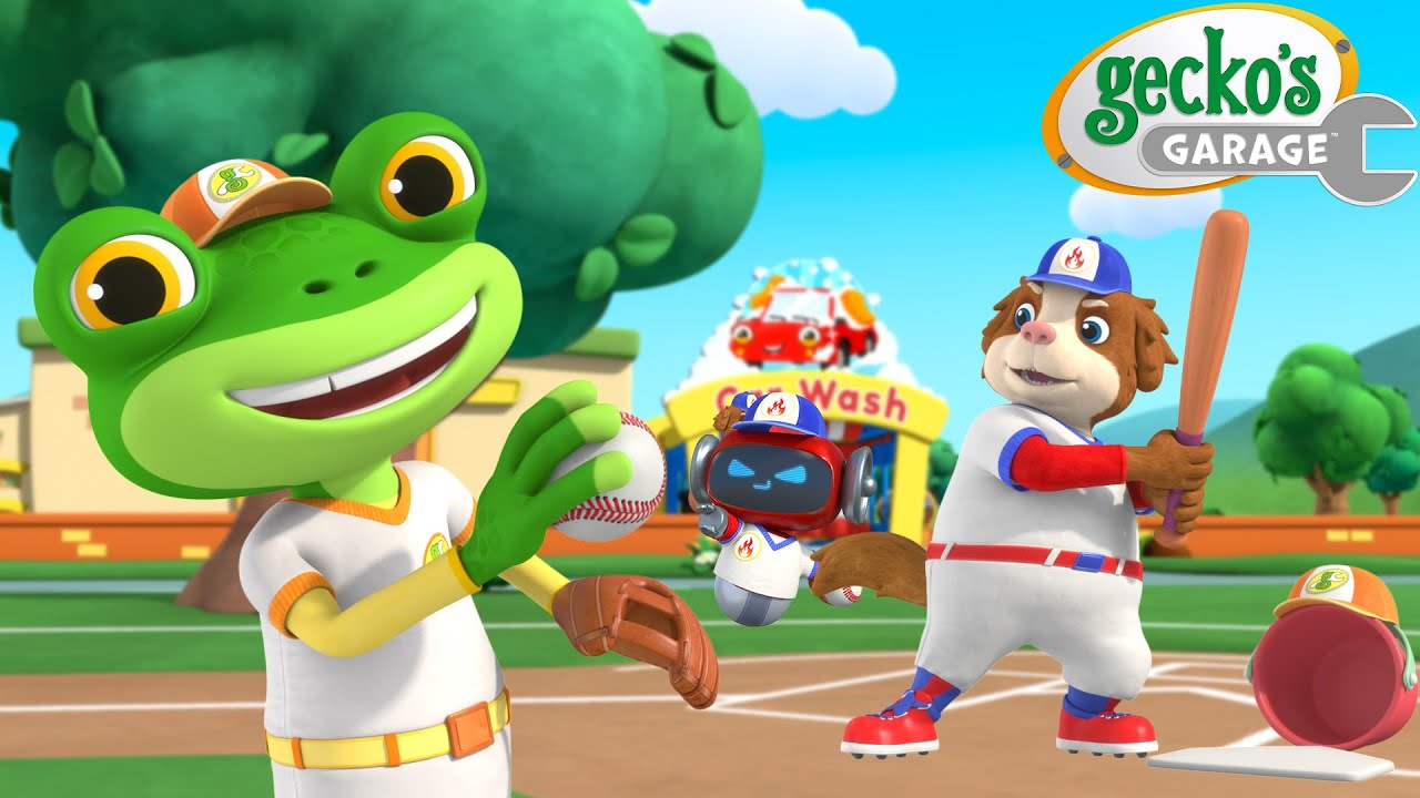 Gecko’s Big Baseball Game! ⚾🛠️ | Gecko's Garage 🚚 | Cartoons For Kids ...