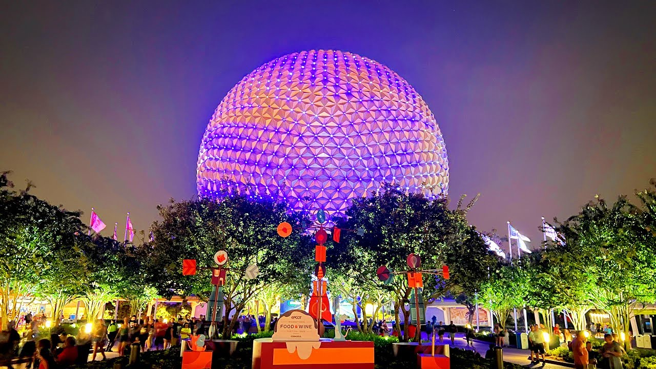 EPCOT Evening / Night Walking Tour 2023 | Walt Disney World Orlando ...