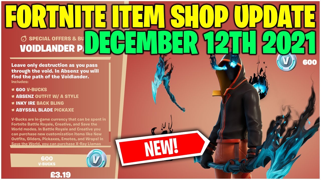 Fortnite Item Shop *NEW* VOIDLANDER PACK! [December 12th, 2021 ...