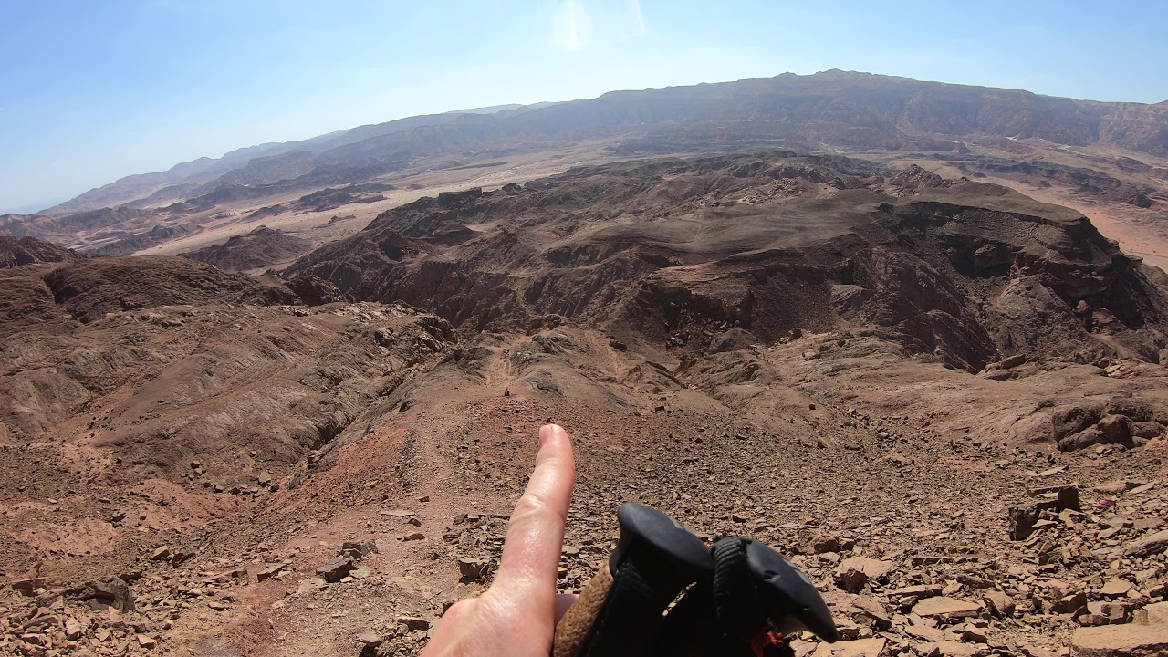 Mt. Timna summit - breathing hard and all! - YouTube