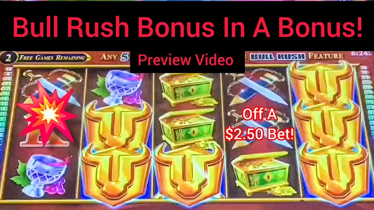 💥Bull Rush Bonus In A Bonus WINS!💥 Awesome 100X Win Off A $2.50 Bet ...